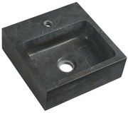 Sapho Blok - Umývátko 30x30 cm, bez přepadu, otvor pro baterii, antracit 2401-29