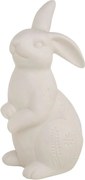 Boltze Dekorativní figurka zajíce z porcelánu Marlou 2 LED, 21,2 x 10 x 12 cm