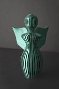 ANDĚL CARO LIMITED - Designová soška ve tvaru anděla, limitované edice, zelená-černá