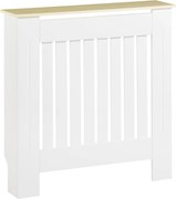 Radiátorový kryt HOMCOM 78x19x83 cm MDF pro obývací pokoj, ložnici a chodbu - Bílý | Aosom