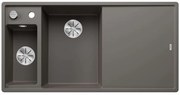 Blanco Axia III 6 - Silgranitový dřez, 100x51 cm, s ovládáním odtoku a příslušenstvím, InFino, šedá 527227