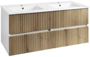 Aqualine Aqualine, PANEDA STRIP umyvadlová skříňka 119x55x45,2cm, dub emporio, PN312