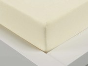 XPOSE® Dětské jersey  prostěradlo Exclusive  - vanilkové 70x140 cm