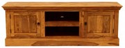 Indický nábytek - TV stolek Jali 160x55x45 z indického masivu palisandr Natural