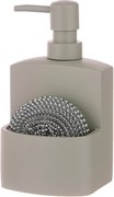 Šedý dávkovač mýdla z polyresinu 250 ml Essentials – Ladelle