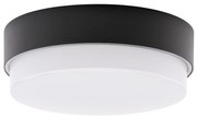 Osmont TRI57270 Triton 1, stropní černé kruhové svítidlo, 13W LED 3000K, průměr 28cm, IP65