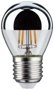 Paulmann 28668 LED žárovka se stříbrným vrchlíkem, 4,8W LED 2700K E27, výška 7,2cm