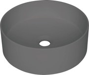 Deante Silia, granitové umyvadlo na desku 36x36x12,5 cm, antracitová metalíza, DEA-CQS_TU4S
