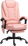 Kancelářská židle Vinsetto se 7bodovou masáží, ergonomická kancelářská židle s funkcí polohování, výškově nastavitelná manažerská židle s dálkovým ov…
