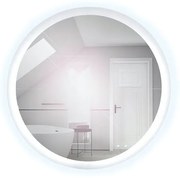Comodo Zrcadlo závěsné s LED osvětlením po obvodu Nikoletta LED 10 Typ: bez vypínače, Rozměry (cm): ø 60 - (Nikoletta LED 10/60)