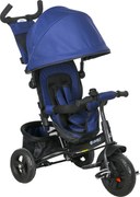 HOMCOM 6-in-1 Tříkolka s Rukojetí pro Rodiče, Dětská Tříkolka s Odnímatelnou Slunečníky, Polstrováním, Balance Bike s 5-Bodovým Bezpečnostním Páskem,