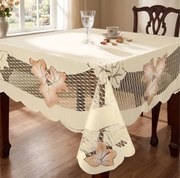 Ubrus Krajkový žakarový - 8305 barevný pr.100 cm