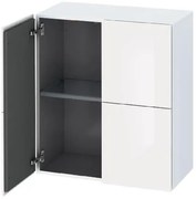 Duravit L-Cube - Skříňka 80x70x36 cm, 2 dvířka, lesklá bílá LC117702222