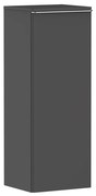 Hansgrohe Xelu Q - Boční skříňka 40x107x35 cm, 1 dvířka, panty vlevo, matná šedá/chrom 54128000
