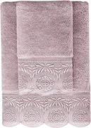 Osuška QUEEN s krajkou 85x150 cm Lila