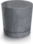PRO Květináč TUBO P BETON EFFECT 10,8cm marengo