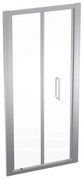 Geberit GEO - Sprchové dveře 80x190 cm, stříbrná/čiré sklo 560.116.00.2