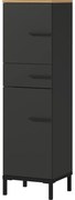 Tmavě šedá koupelnová skříňka v dekoru dubu 34x123 cm Yonkers - Germania