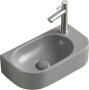 Mexen Viera umyvadlo na desku levé 40 x 21 cm, světle šedé matné - 21274061L