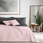 DecoKing Přehoz na postel Axel růžová/ocelová, 170 x 210 cm, 170 x 210 cm