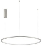 LED lustr Tarquin 80 Stříbrná