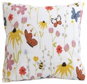 MK Lůžkoviny Krepový povlak na polštář Renforcé 40 x 40 cm - Motýlci