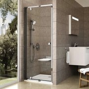 Ravak Pivot - Sprchové dveře, 76-81 cm, lesklý hliník/čiré sklo 03G40C00Z1