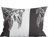 Povlak na polštář z mikrovlákna TIRSO 50x70 cm, šedo-bílý