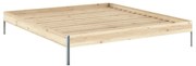 Dvoulůžková postel z borovicového dřeva s roštem v přírodní barvě 180x200 cm Core – Karup Design
