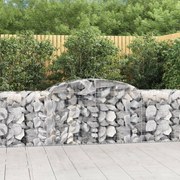 Klenuté gabionové koše 15ks 300x50x80/100 cm pozinkované železo 3146695