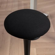 HOMCOM Stojící stolička, ergonomická stolička, výškově nastavitelná 70-90 cm, 360° otáčecí sedadlo, široká základna s protiskluzovými podložkami a pol