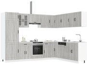 14dílná sada kuchyňských skříněk "Kalmar" šedý sonoma kompozit 3314977