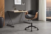 Designová kancelářská židle WALNUT – Ořech / Černá