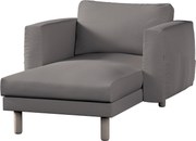 Potah na IKEA Norsborg šezlong s loketními opěrkami barva béžová látka pletený vzor