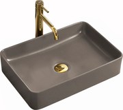 Rea Avia umyvadlo, 51 x 35 cm, šedá matná, REA-U0841