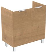 Ideal Standard Eurovit+ - Umyvadlová skříňka, 84x80x44 cm, 2 dvířka, panty L/P, dub R0262Y8