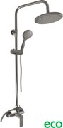 Slezák - RAV Sprchový komplet se směšovací baterií NIL - NL182.5/5-43MGK, Metal Grey kartáčovaná