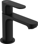 Hansgrohe Rebris S, umyvadlová baterie 80 s kovovou odtokovou soupravou s táhlem, CoolStart, černá matná, 72584670