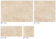 Dlažba Realonda Modular Borgogna beige 44x66, 44x44, 22x22, 22x44 cm mat MBORGBE