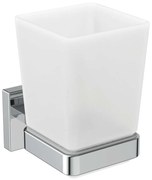 Ideal Standard IOM Square - Pohárek na kartáčky a pastu s držákem, matné sklo/chrom E2204AA