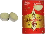 Čajová svíčka CHRISTMAS STAR GOLD - 6ks