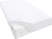 Biberna Žerzejové napínací prostěradlo (bílá, 90–100 x 200–220 cm)