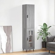 Skříň highboard šedá sonoma 34,5 x 34 x 180 cm kompozitní dřevo