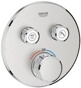 Grohe Grohtherm SmartControl - Termostatická sprchová baterie pod omítku, 2 ventily, supersteel 29119DC0