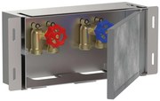 Hansgrohe XtraStoris Safe - Skříňka se zabudovaným uzavíracím ventilem, 150x300x100 mm, nerez 56100800