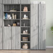 Skříň highboard šedá sonoma 40 x 41 x 185 cm kompozitní dřevo 3281671