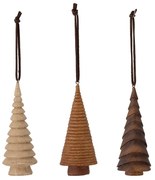 Ozdoby Christmas Trees - set 3 ks Bloomingville
