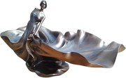 Dekorační mísa s tančící ženou – elegantní bronzovaná socha ve stylu Art Deco, Veronese AN10014A4