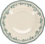 Zelený/slonovinový hluboký porcelánový talíř ø 23 cm Cyril – S|P Collection