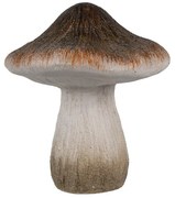 Béžovo-hnědá keramická dekorace houba Mushroom - Ø 11*12 cm